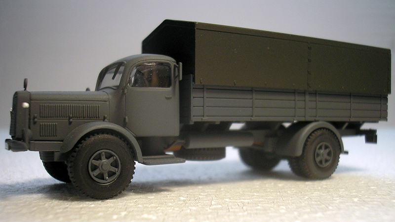 WWII German Military Mercedes Benz 6500 Truck & Trailer - By Rick Hoskinson