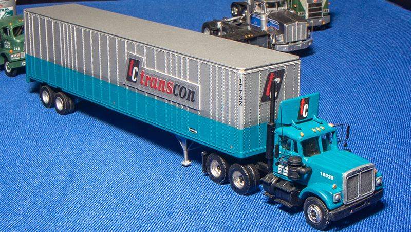 Transcon Lines White Road Boss Truck Tractor & 48' Trailer - By Brad ...