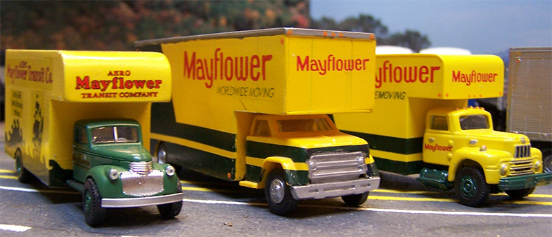 Vintage Mayflower Moving Truck Fleet - By Jack Mangrum