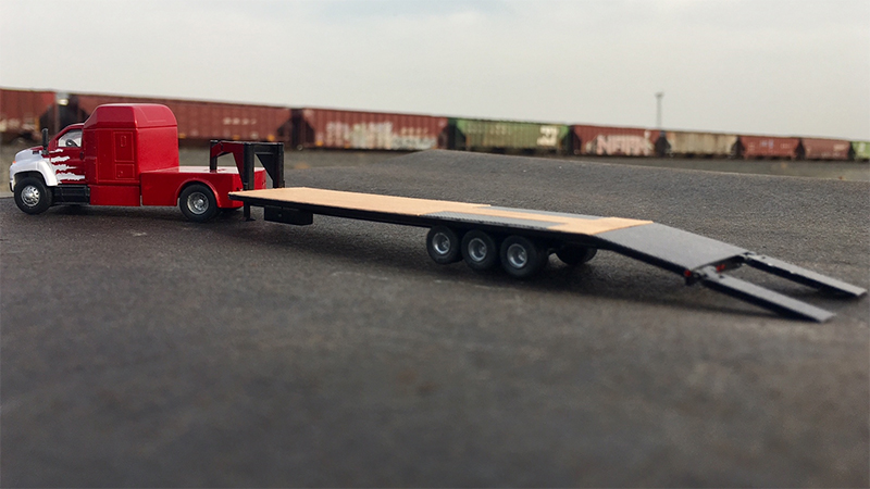 Hot Shot GMC Topkick Truck Tractor & Gooseneck Trailer - By Richard Olson