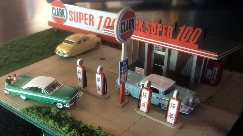Clark Oil Service Station - By Bill Badger