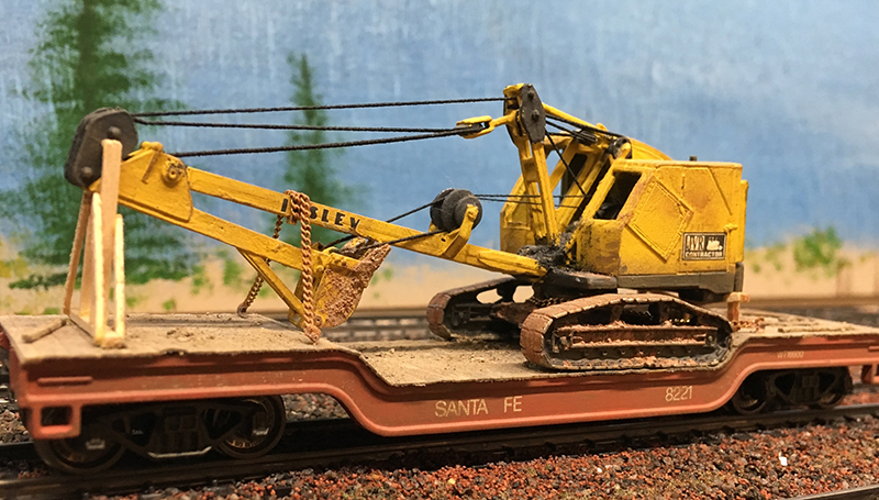 Insley Cable Backhoe On Flat Car - By Robert Brown