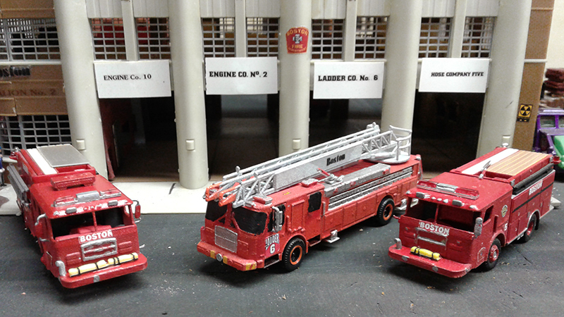 Boston Fire Department E-One Typhoon Pumper & Ladder Trucks - By Kevin ...