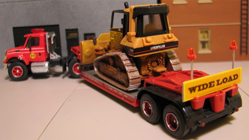 Fire Department International 7600 Truck Tractor & Lowboy Trailer - By ...