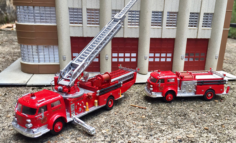 American La France Pumper & Mid-Mount Ladder Truck - By John DaPos