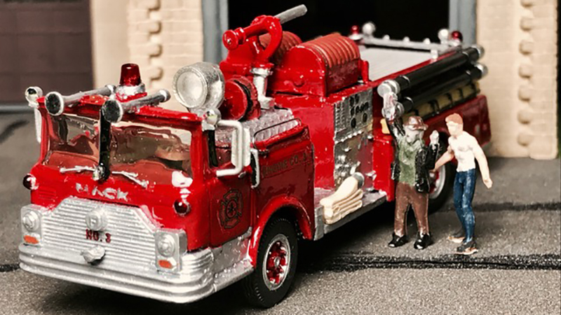 Mack CF Open Cab Pumper Fire Truck - By John DaPos