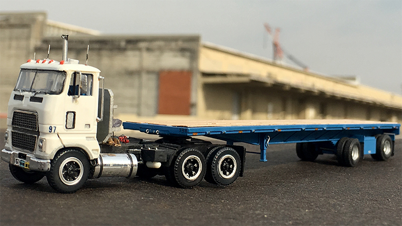 Ford CLT-9000 Truck Tractor & 48' Flatbed Trailer - By Richard Olson