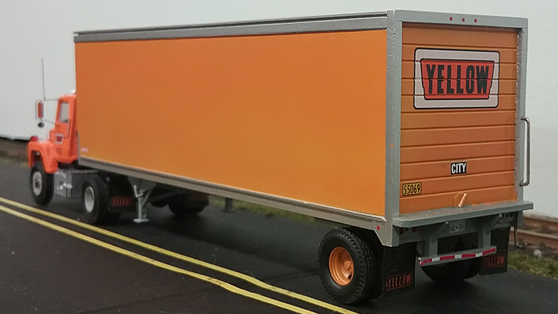 Yellow Freight Ford LN-8000 Truck Tractor & 32' PUD Trailer - By Brad ...