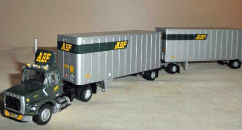 ABF Ford LTS-9000 Truck Tractor & 28' Doubles