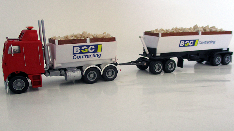 BGC Contracting Freightliner FL8664 Dump Truck & Trailer - By Jan Romijn