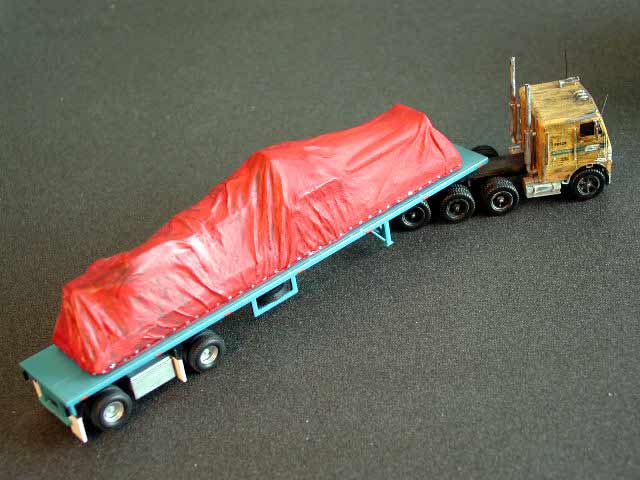 Freightliner Tridem Tractor & Tarped Load