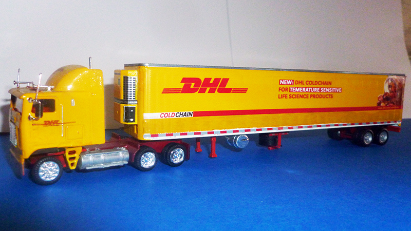DHL Cold Chain Freightliner FLB86 & 53' Refrigerated Trailer - By ...