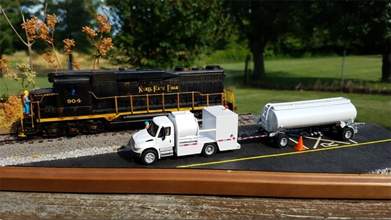 GMC Top Kick Fuel & Lube Truck & Trailer - By Dana Stratton