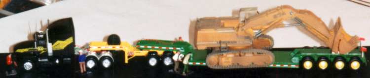 Kenworth T600 & Heavy Duty Lowboy With Mining Shovel