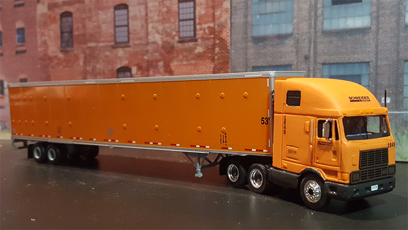 Schneider International 9700 Truck Tractor & 53' Trailer - By Robert Scott