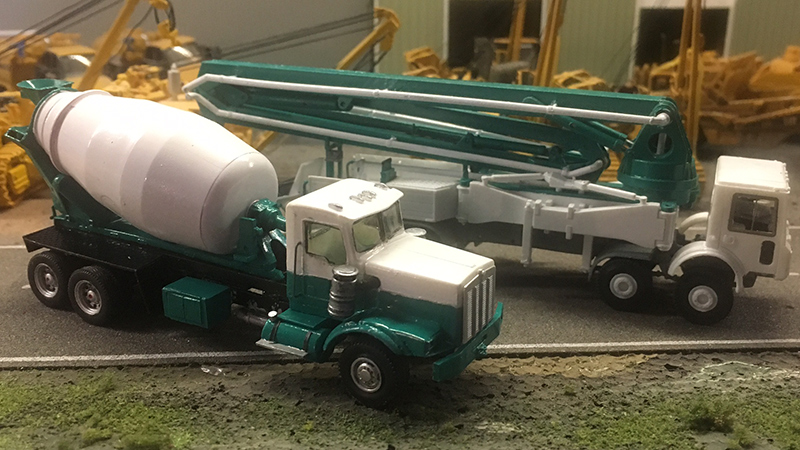 Kenworth C500 Concrete Mixer & Mack MR600 Concrete Pumper - By John Ross