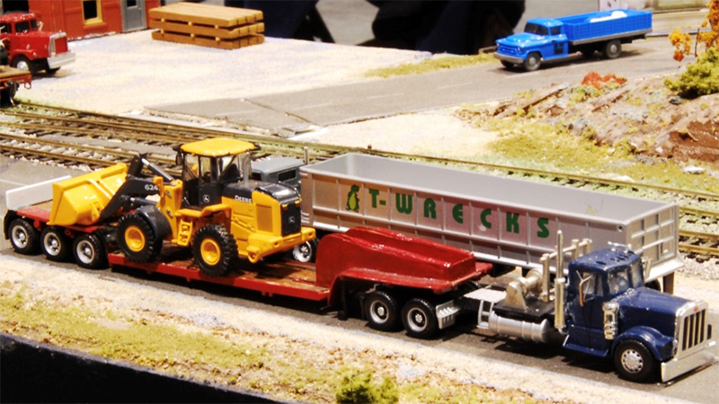 Kenworth W900 Truck Tractor & Lowboy Trailer - By John Soehner