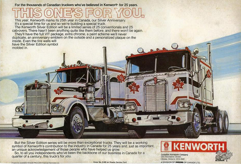 1980 Kenworth W900 Truck Tractor Canadian 25th Anniversary Silver ...
