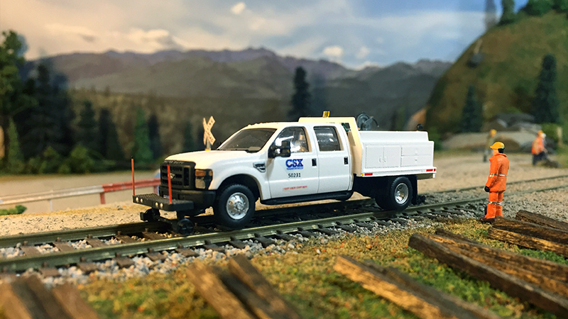 CSX Transportation Ford F-350 Hy-Rail Service Truck