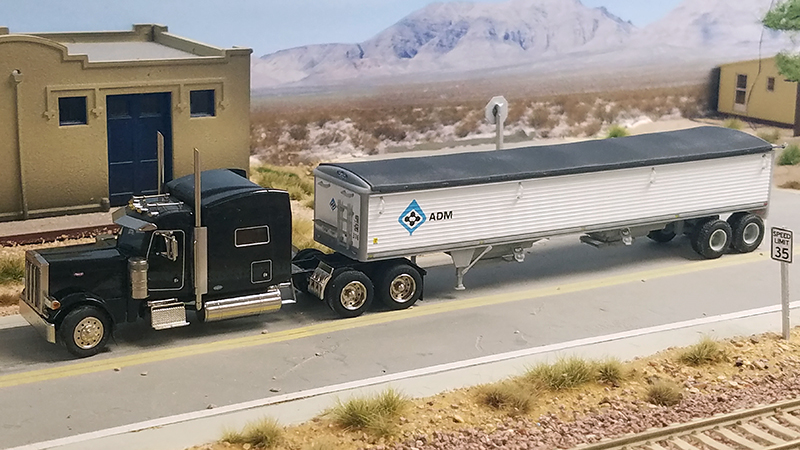 ADM Peterbilt 379 Truck Tractor & 43' Wilson Grain Trailer - By Bob Johnson