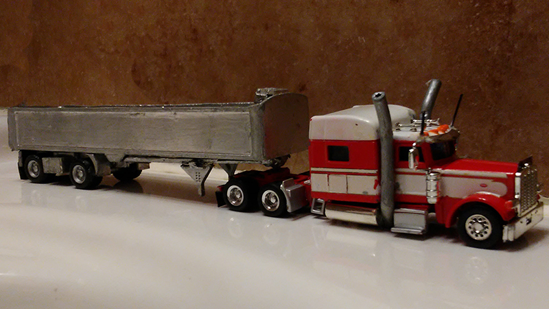 Peterbilt 389 Truck Tractor & Genesis Dump Trailer - By E.J. Baylor