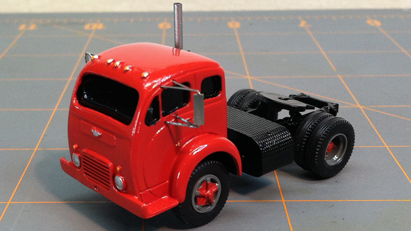 White 3000 Truck Tractor & 35' Trailer - By Jim Reid