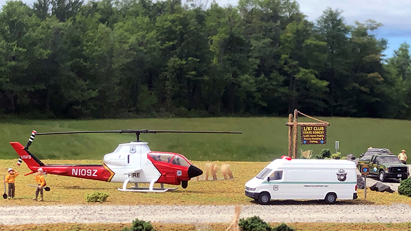 US Department of Agriculture (USDA) Fire Service AH-1 Cobra Firewatch ...