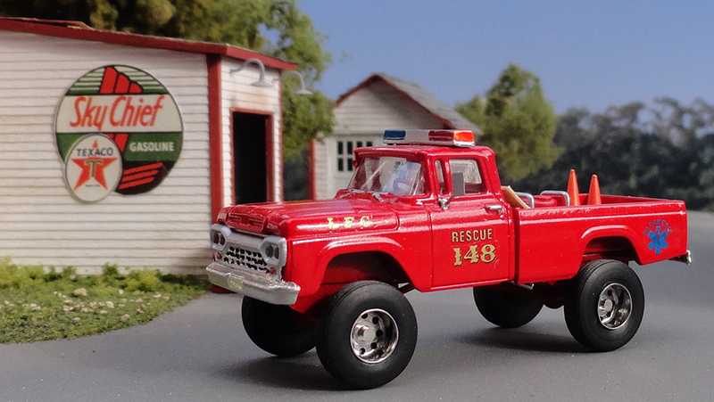 1960 Ford F-350 Rural Fire Rescue Truck - By William Ratcliffe