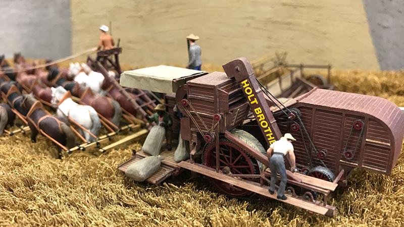 Vintage Holt Combine Harvester - By Walter Altmannshofer