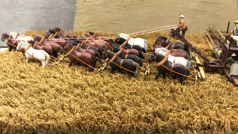 Vintage Holt Combine Harvester - By Walter Altmannshofer