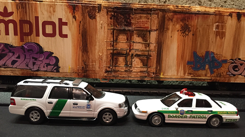 U.S. Border Patrol Ford Expedition & Crown Victoria - By Mark Baske